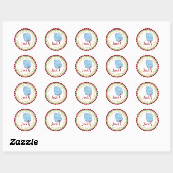 Cotton Candy Stickers- Blue Classic Round Sticker | Zazzle