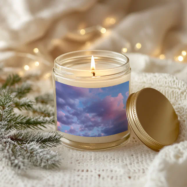 Cotton Candy Sunset Rectangular Sticker | Zazzle