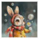 Cottontail Bubbles: A Bit of Whimsy Bunny Poster | Zazzle