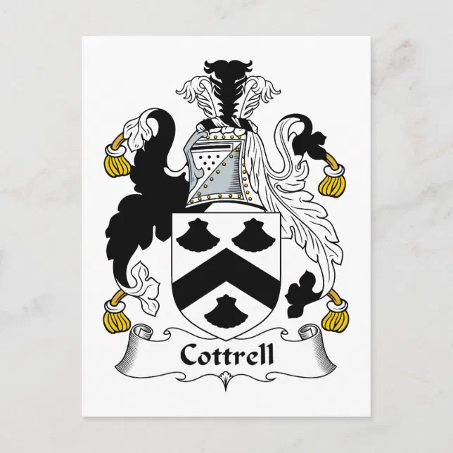 Cottrell Family Crest Postcard | Zazzle