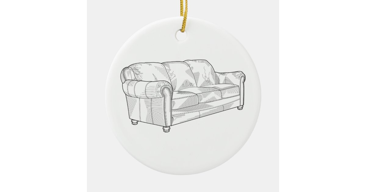 Couch Ceramic Ornament | Zazzle
