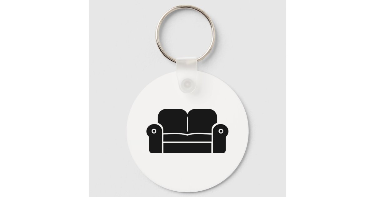couch keychain | Zazzle