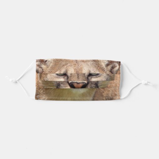 COUGAR BIG CAT FACE MASKS | Zazzle