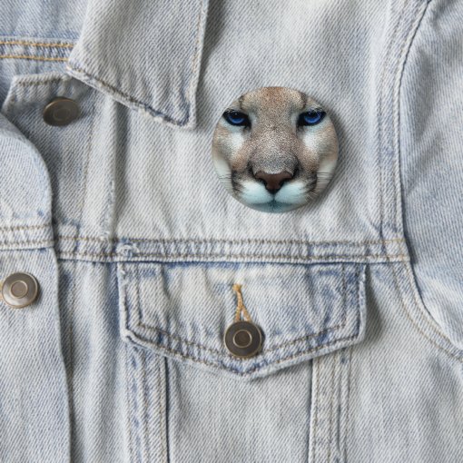 Cougar cub button | Zazzle