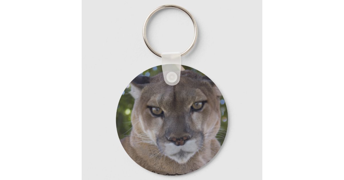 Cougar Pounce Keychain | Zazzle