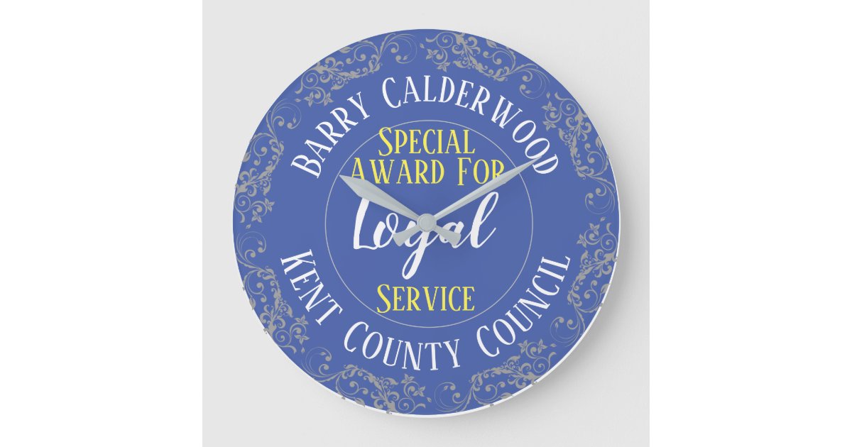 Council Employee Loyal Service Award Large Clock | Zazzle