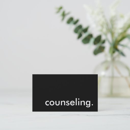 counseling. business card | Zazzle