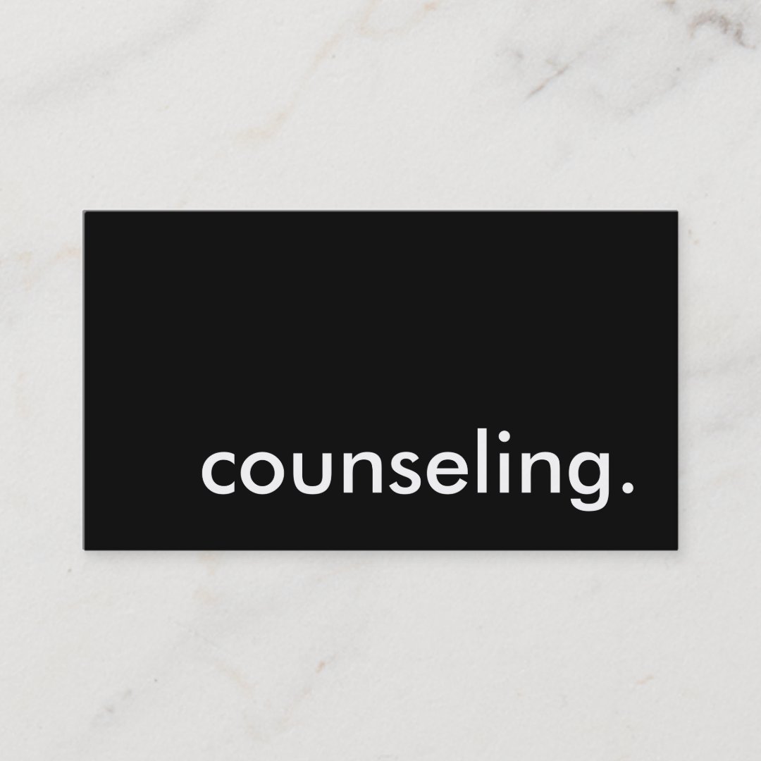 counseling. business card | Zazzle