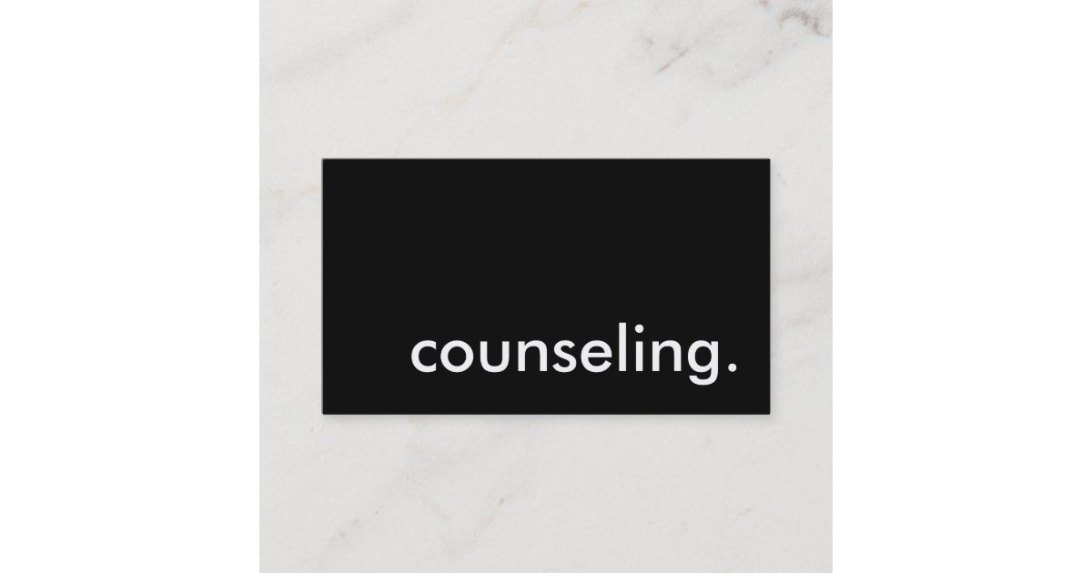 counseling. business card | Zazzle