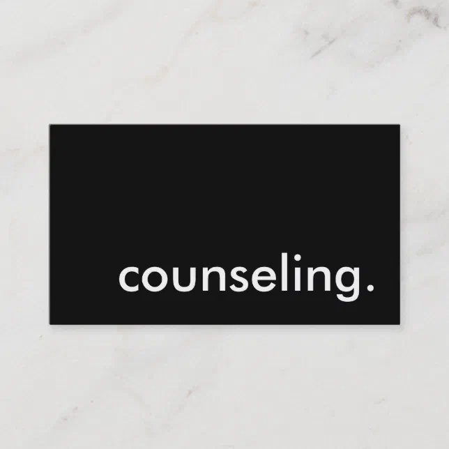counseling. business card | Zazzle