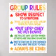 Counseling Group Rules Poster | Zazzle