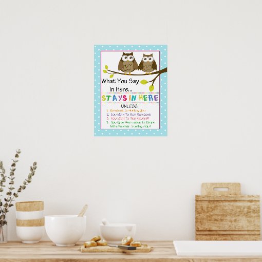 Counseling Office Confidentiality Poster | Zazzle