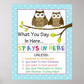 Counseling Office Confidentiality Poster | Zazzle