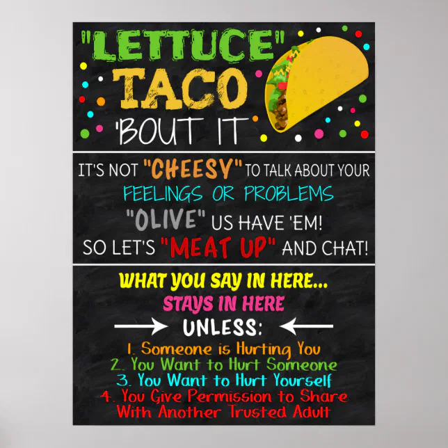 Counseling Office Confidentiality Poster | Zazzle