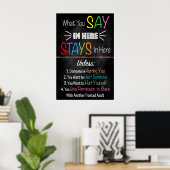 Counseling Office Confidentiality Poster | Zazzle