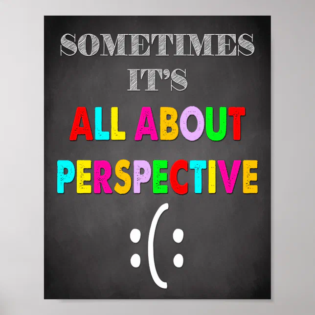 Counseling Office Sign, Perspective Sign, Emotion Poster | Zazzle