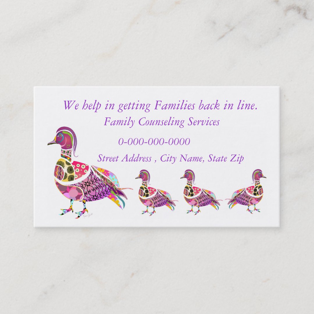 Counseling Services Business Card | Zazzle
