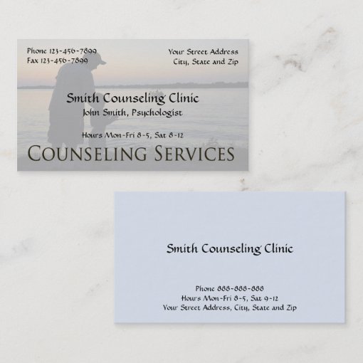 Counselor Psychologist Mental Health Business Card | Zazzle