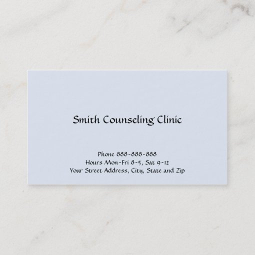 Counselor Psychologist Mental Health Business Card | Zazzle