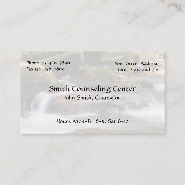 Counselor Psychologist Mental Health Business Card | Zazzle.com