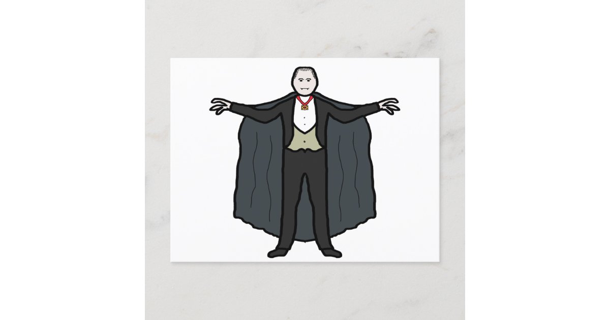 Count Dracula Vampire Postcard | Zazzle