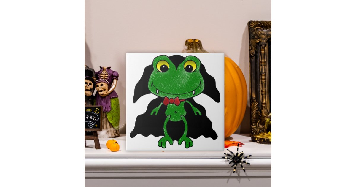 Count Frogula: Cute Vampire Frog Tile | Zazzle