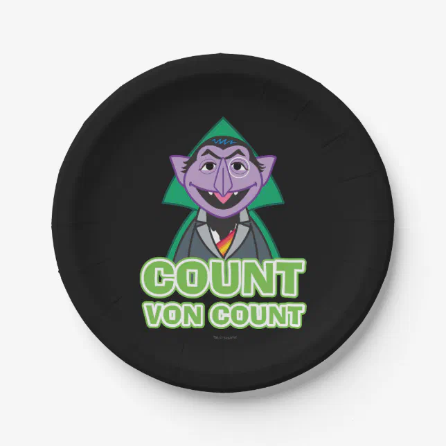 Count von Count Classic Style 2 Paper Plates | Zazzle
