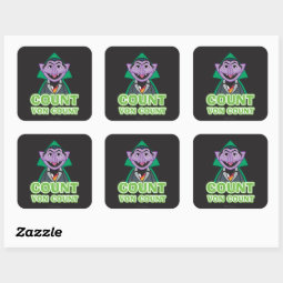 Count von Count Classic Style 2 Square Sticker | Zazzle