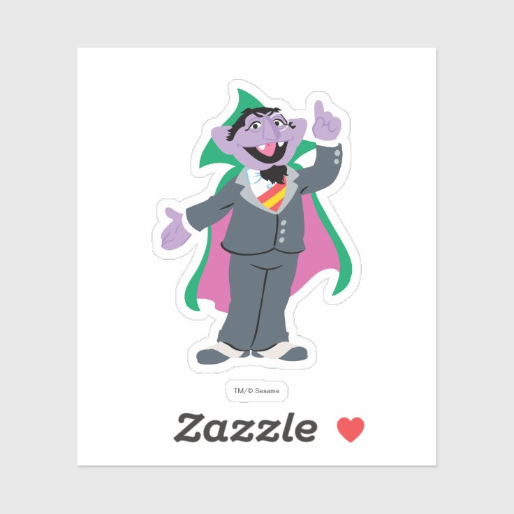 Count von Count Classic Style Sticker | Zazzle