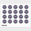 Count von Count Face Birthday Party Classic Round Sticker | Zazzle