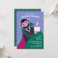 Count von Count Number Cake Birthday Party Invitation | Zazzle
