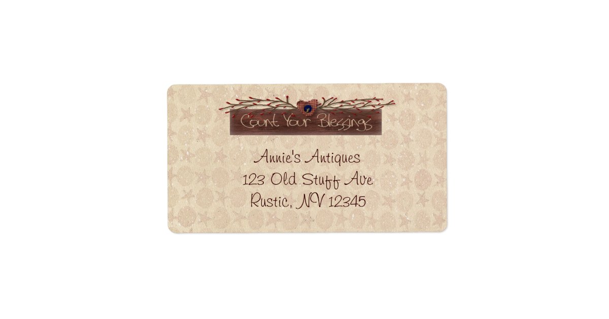 Count Your Blessings Label | Zazzle
