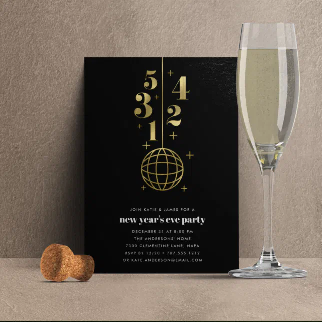 Countdown | New Years Eve Party Invitation | Zazzle
