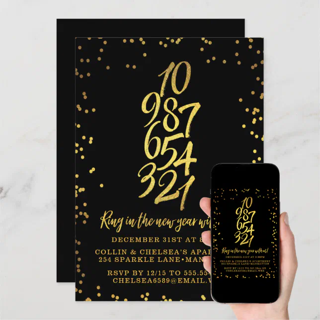 Countdown New Year's Eve Party Invitation | Zazzle