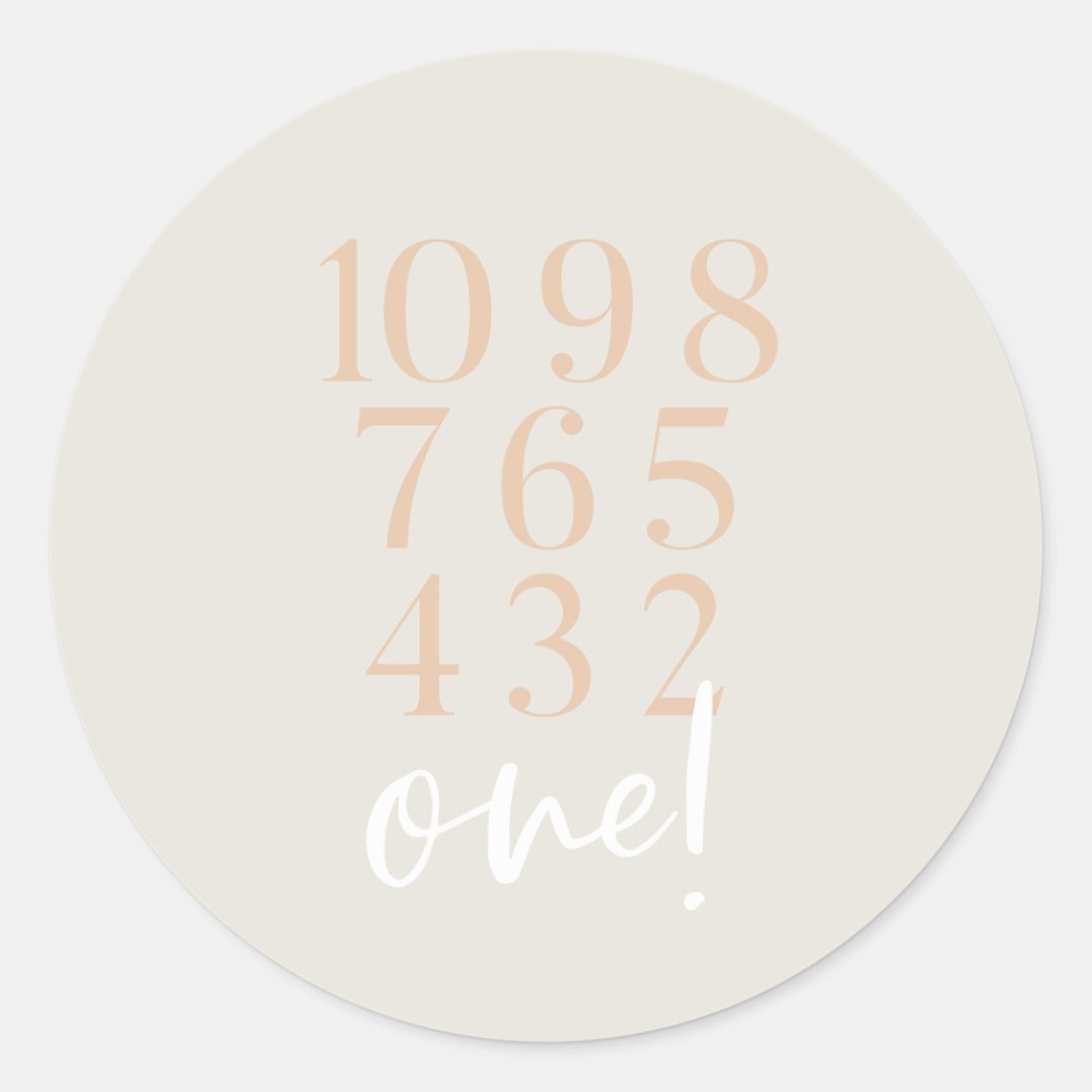 Countdown Stickers | Zazzle