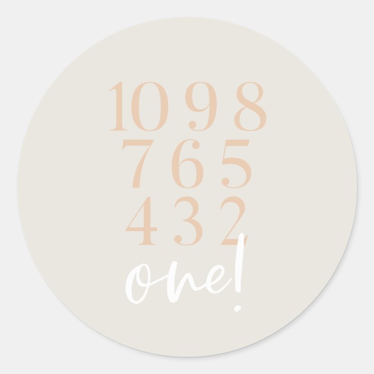 Countdown Stickers | Zazzle