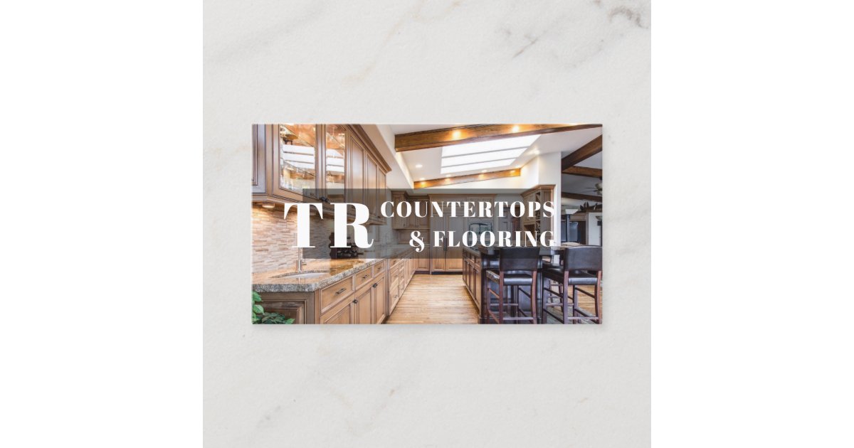 Countertops & Flooring Remodeling Construction Business Card | Zazzle