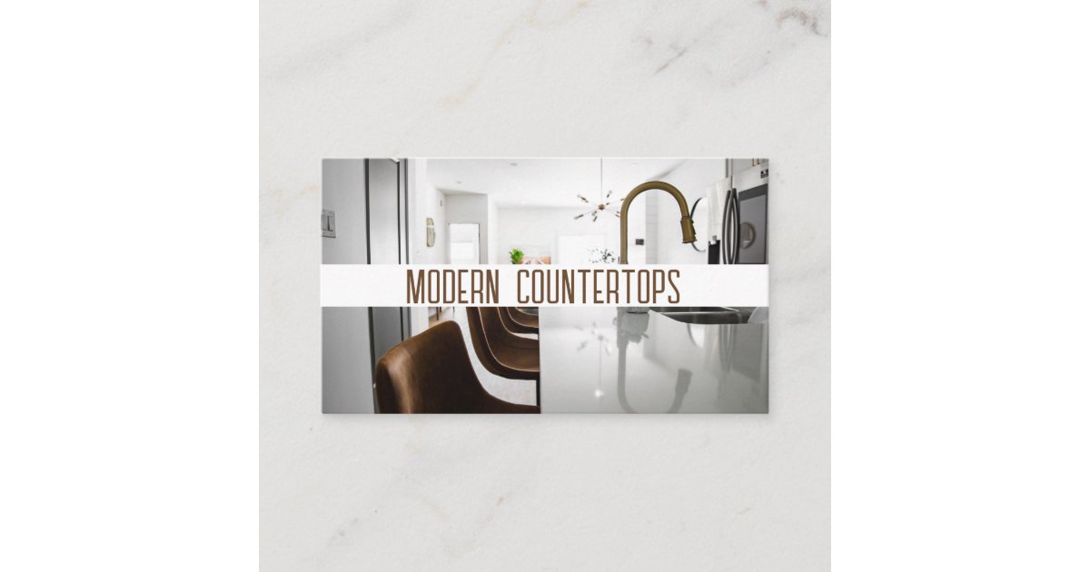 Countertops Kitchen Remodeling Business Card | Zazzle