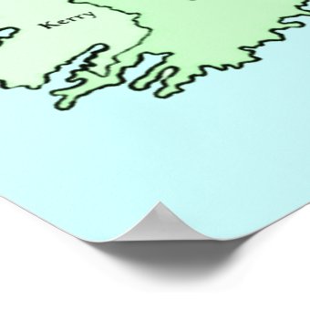 Counties of Ireland Map Poster | Zazzle
