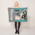 Counting Our Blessings | Family Photo Collage Fleece Blanket | Zazzle