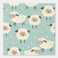 Counting Sheep Nursery Child's room Wallpaper | Zazzle