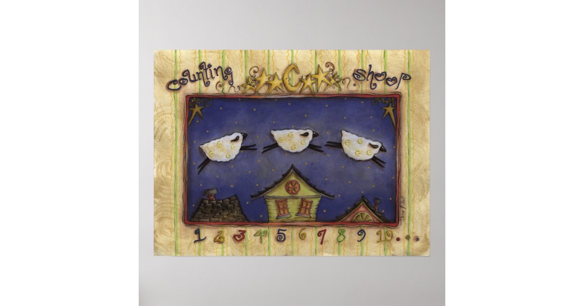 Counting Sheep - Poster | Zazzle