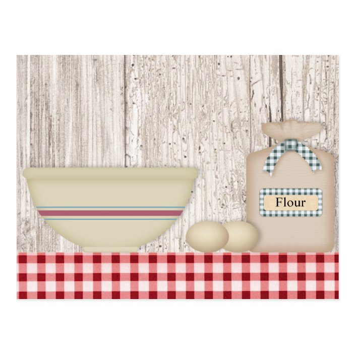 Country Baking Recipe Card | Zazzle.com