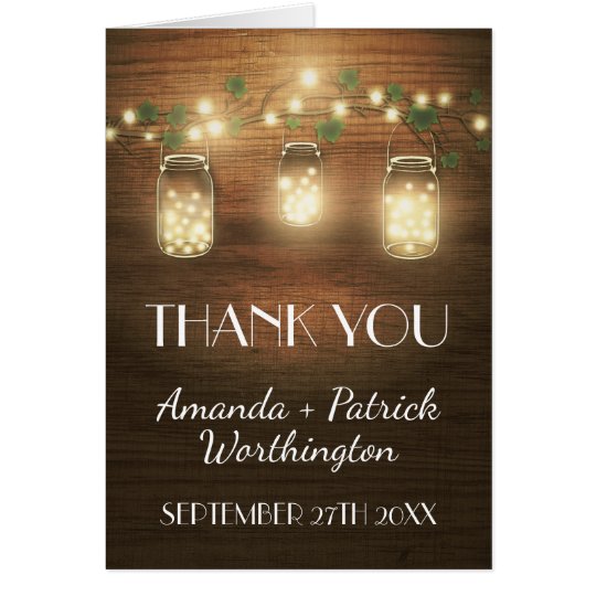Rustic Country Sunflower Wedding Thank You Cards | Zazzle.com