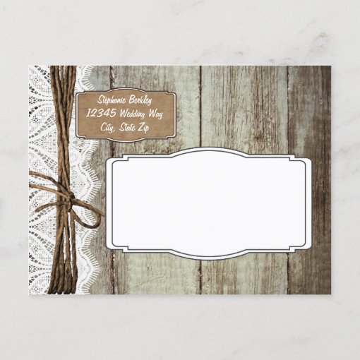 Country Barn Wood Rustic Save the Date Postcards | Zazzle