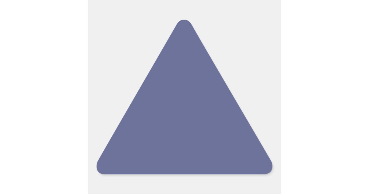 Country Blue Triangle Sticker | Zazzle