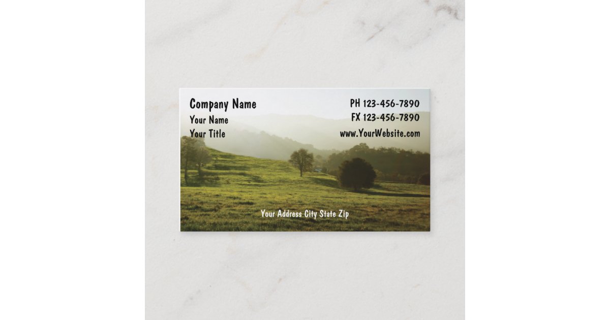 Country Business Card | Zazzle