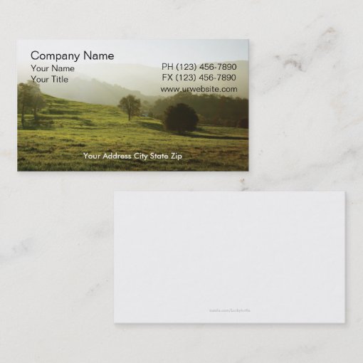 Country Business Card | Zazzle