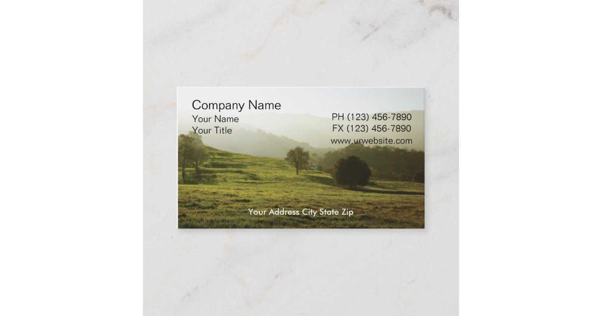 Country Business Card | Zazzle