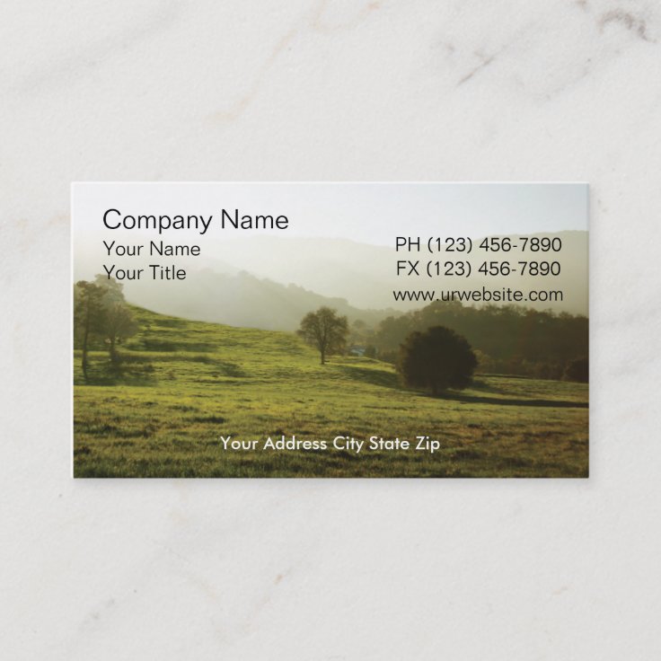 Country Business Card | Zazzle